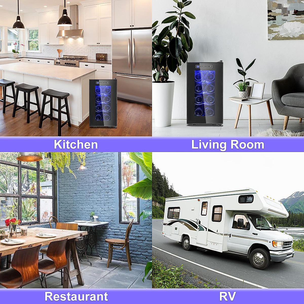 GEVEELIFE Wine Cooler Refrigerator, 8 Bottle Wine Fridge Small, Freestanding with Digital Temperature Control Mini Wine Fridge, Wine Cellar for Red, White, Champagne