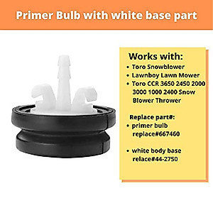 IDEASURE Primer Bulb Fit for Toro Snowblower - Primer Bulb Replaces Lawn-Boy 66-7460 and Toro 66-7460, Including Free 5 pcs Plastic Holder