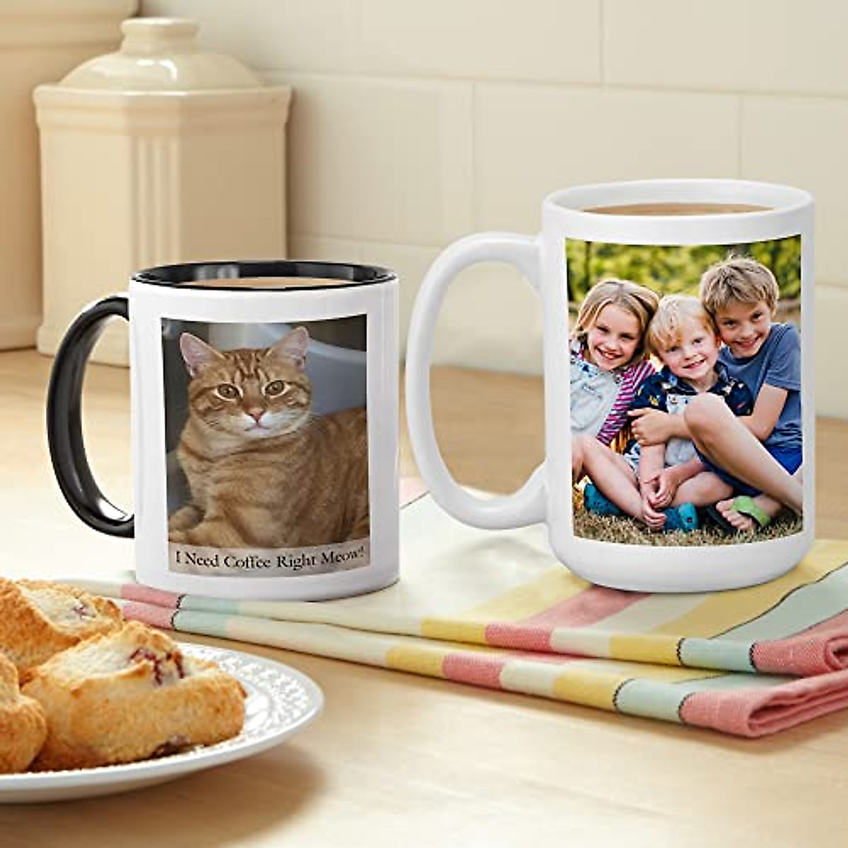 Let's Make Memories Personalized Photo Mug-Custom Coffee Mug- 11oz- Black Handle- For Father's Day/For Dad
