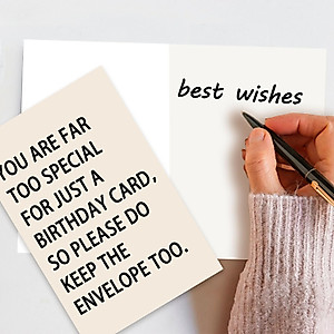 Zyulin Funny Birthday Cards for Men Him, Happy Birthday Gift Cards for Husband Boyfriend Fiance, Mens Birthday Gifts,You Are Far Too Special For Just A Birthday Card