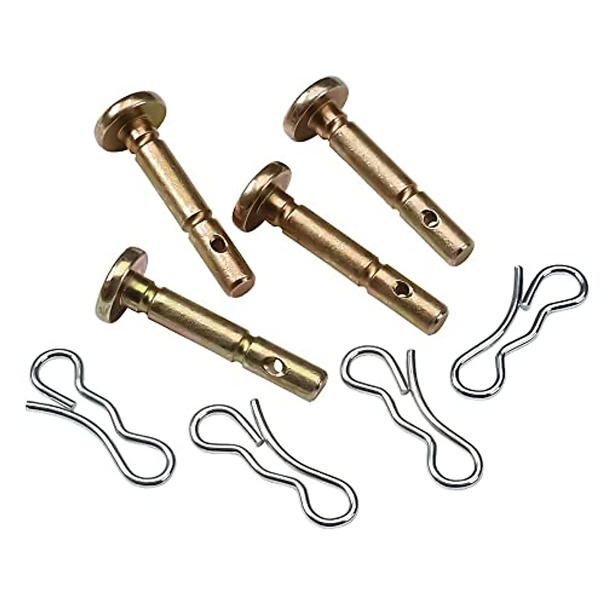 savone 10 Pairs Snowblowers Shear Pins Kit - 738-04124A 738-04124 Shear Pins and 714-04040 Cotter Pins Fits for MTD Cub Cadet Troy Bilt Snowblowers