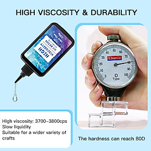 JDiction UV Resin, Upgrade 300g High Viscosity Hard UV Resin with Crystal Clear Resin Kit for Doming, Sealing, Coating, and Casting