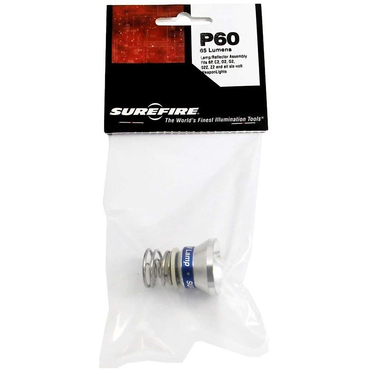 Surefire, P60, Replacement Lamp,Incandescent, 65 Lum,Black