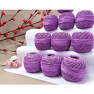 S2J Lot of 10 Pcs Anchor Cotton Crochet Knitting Thread Tatting Yarn Embroidery Ball