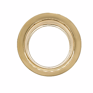 Westbrass D2105-01 3-1/2" EZ-Mount Sink Waste Disposal Drain Flange and Stopper, 1-Pack, Polished Brass