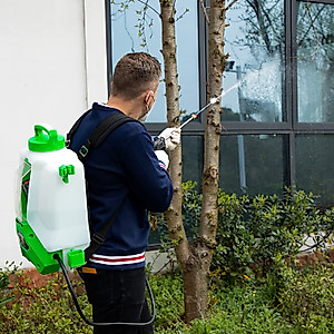 ALIENTABI Backpack Sprayer 4 Gallon, 2.6Ah- Lithium Battery Powered for Weeding, Spraying, Cleaning