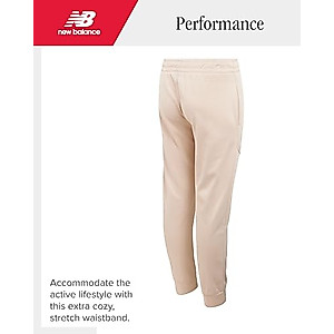 New Balance Boys' Sweatsuit - 2 Piece Active Fleece Zip Sweatshirt and Sweatpants - Performance Jogger Pants Set: Boys, 8-16, Size 10, Timberwolf