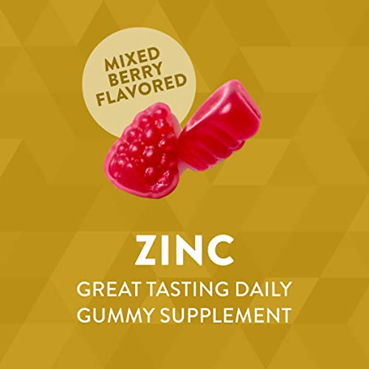 Nature’s Way Zinc Gummies, Supports Immune Function*, 11 mg per Gummy, Mixed Berry Flavored, 120 Gummies