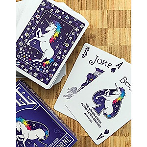 Bicycle Unicorn Playing Cards, Standard Index, Poker Cards, Premium Playing Cards, Unicorn Cards, Unique Playing Cards, 1 Deck