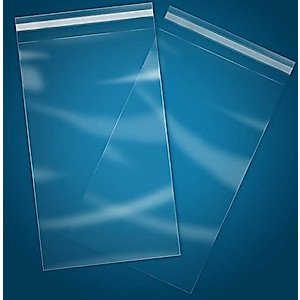 1000 Count - 4" x 6" Self Seal Clear Cello Cellophane Resealable Plastic Poly Bags for Photo, Jewelry, Bakery, Treats, Party Favors