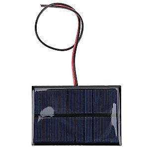 5Pcs DC 5V Solar Panel Module with 30cm/11.8in Cable Weatherproof Charging