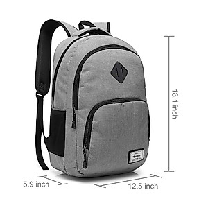Oberhoffe Laptop Backpack Travel Backpack with USB Charging Port Anti Thief/Water Resistant College School Bookbag for Women Men Business Backpack Fit 15.6 inch Notebook (Grey)