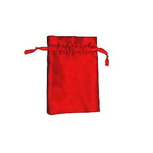 50 pcs 4"x 6" Wine red satin gift bag, candy bag, jewelry bag, Wedding Gift Drawstring Bag, baby shower party Christmas gift bag (Wine red) (Wine red)