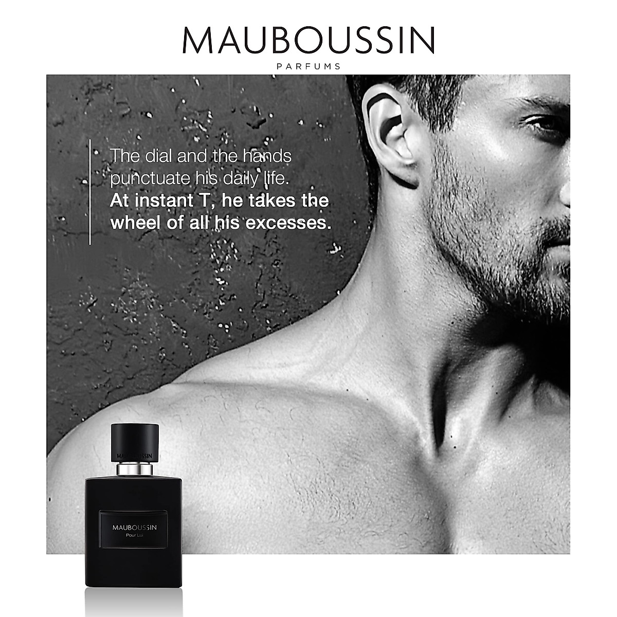Mauboussin - Pour Lui In Black 100ml (3.3 Fl Oz) - Eau de Parfum for Men - Woody & Oriental Scents