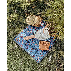 Little Unicorn Citywalk Tote – Diaper, Work, Travel Bag with Changing Pad - Premium Vegan Leather – 6 Interior Pockets – Wipes Clean Inside & Out (Cognac)