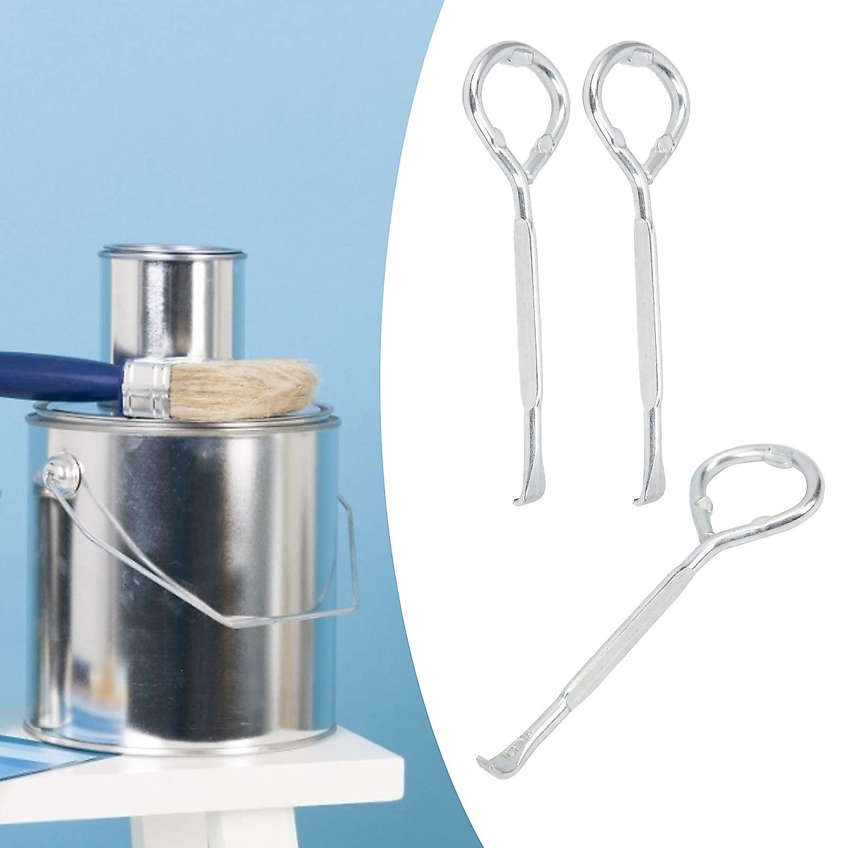 24Pcs M10 Steel Beer Paint Can Lid Opener Multi-Purpose Beer Jar Tin Manual Opening Tool Bottle Openers