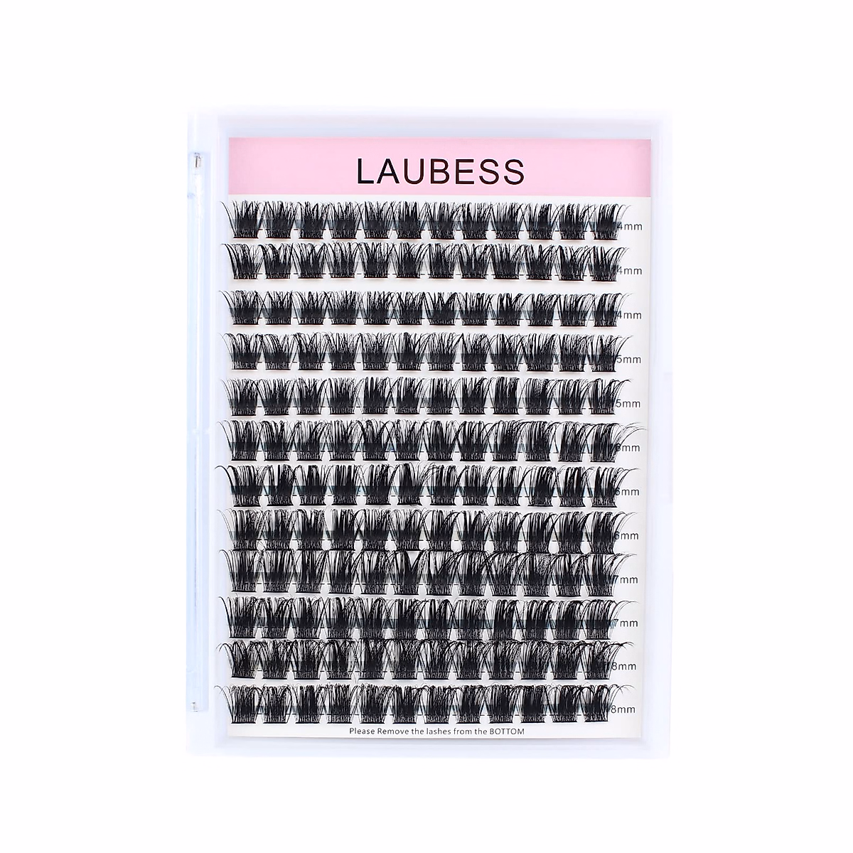 Cluster Lashes 14-18mm 144pcs Individual Lashes Volume Eyelash Clusters Mixed Tray DIY Lash Extension Fluffy Cluster Eyelash Extensions Kit Soft Lash Clusters (01-0.07D, 14-18mm)
