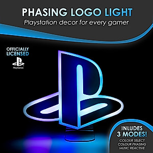 PlayStation PS5 Icons Light and Logo Light, Music Reactive Game Room Lighting PlayStation Room Decor