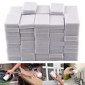 Magic Sponges Eraser, 20 Pack Magic Cleaning Pads, Multi-Functional Household Cleaning Kitchen Dish Sponge, Multi Surface Power Scrubber Foam Cleaning Pads for Kitchen, Car (20pc)