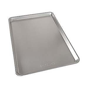 Nordic Ware Natural Aluminum Commercial Baker's Half Sheet, 2-Pack, Silver and Nordic Ware Naturals Big Sheet, Silver