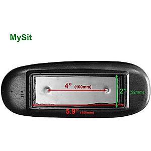 MySit Office Chair Armrest Replacement Arm Pads Univeral 4" Mounting Hole (Set of 2)