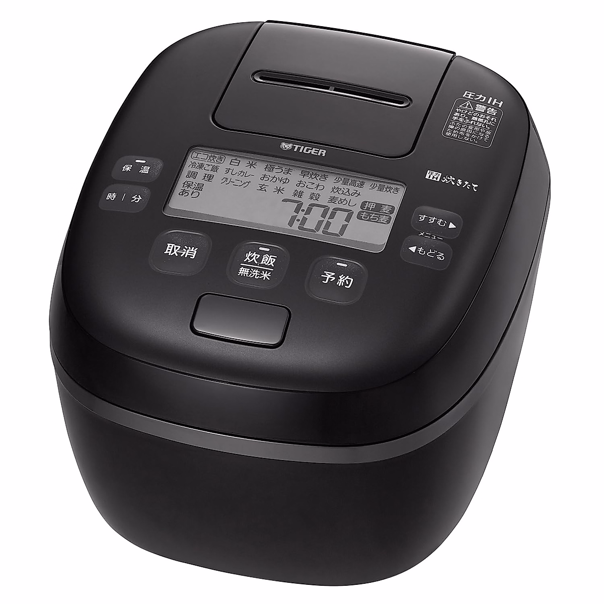 TIGER JPI-X100KX [Pressure IH jar rice cooker, freshly cooked foam, 5.5 cups, fog black] 100V