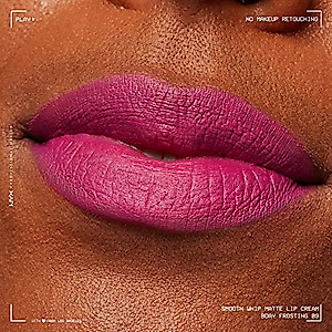 NYX PROFESSIONAL MAKEUP Smooth Whip Matte Lip Cream, Long Lasting, Moisturizing, Vegan Liquid Lipstick - Bday Frosting (Violet Red)