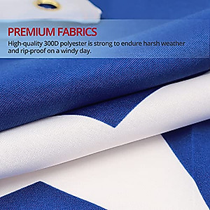 ANLEY Pack of 2 Fly Breeze 3x5 Foot Texas State Flag - Vivid Color and Fade proof - Canvas Header and Double Stitched - Texas State Flags Polyester with Brass Grommets 3 X 5 Ft