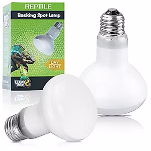 LUCKY HERP Reptile Heat Lamp - 100W (2nd Gen) Heat Lamp Bulbs for Reptiles 2 Pack, Amphibians Basking Heat Lamp Bulbs, UVA Daylight Basking Light for Reptiles, Bearded Dragon, Lizard, Turtle, Chicken