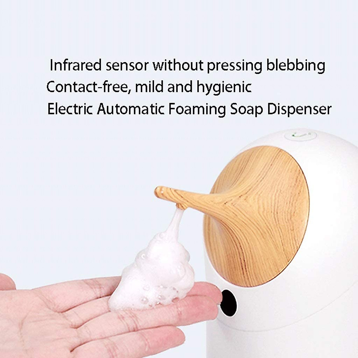 Bottles Soap Dispensers 300lm 10oz Electric Automatic Foaming Shower Dispenser, Touchless Battery Operated Adjustable Holder