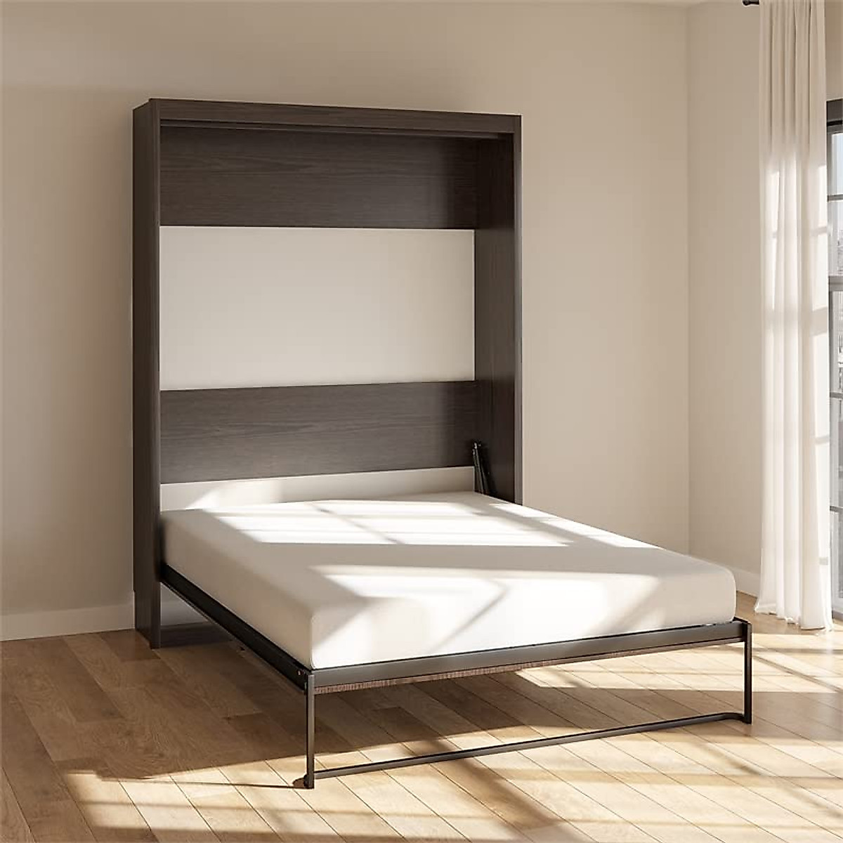 Ameriwood Home Signature Sleep Paramount Queen Murphy Wall Bed in Espresso