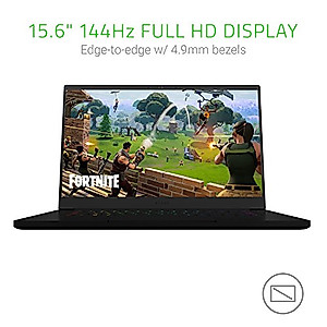 Razer Blade - Worlds Smallest 15.6in Gaming Laptop - 144Hz Full HD, 8th Gen Intel Core i7-8750H, GeForce GTX 1060 Max-Q, 16GB RAM, 512GB SSD (Renewed)