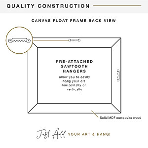 MCS 11x14 Inch Frame to Mount Finished Canvases, Black (40003)