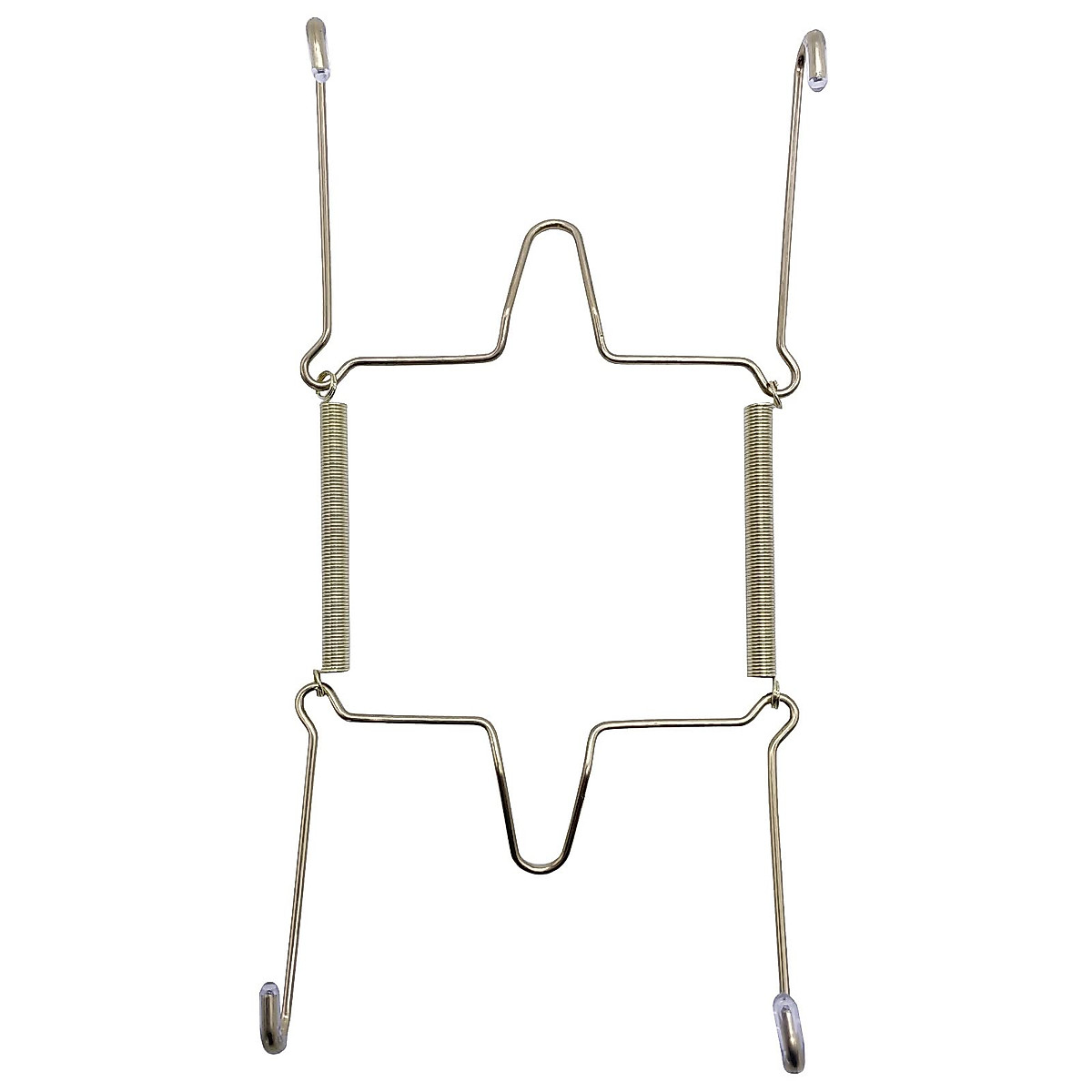 Xinlinke 5Pcs 6-Inch Small Invisible Plate Wire Hanger Wall Holders with Protective Rubber Cover for 5" to 7" Decorative Tray