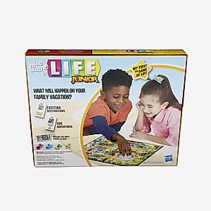 Hasbro Gaming The Game of Life Junior Board Game for Kids Ages 5 and Up,Game for 2-4 Players