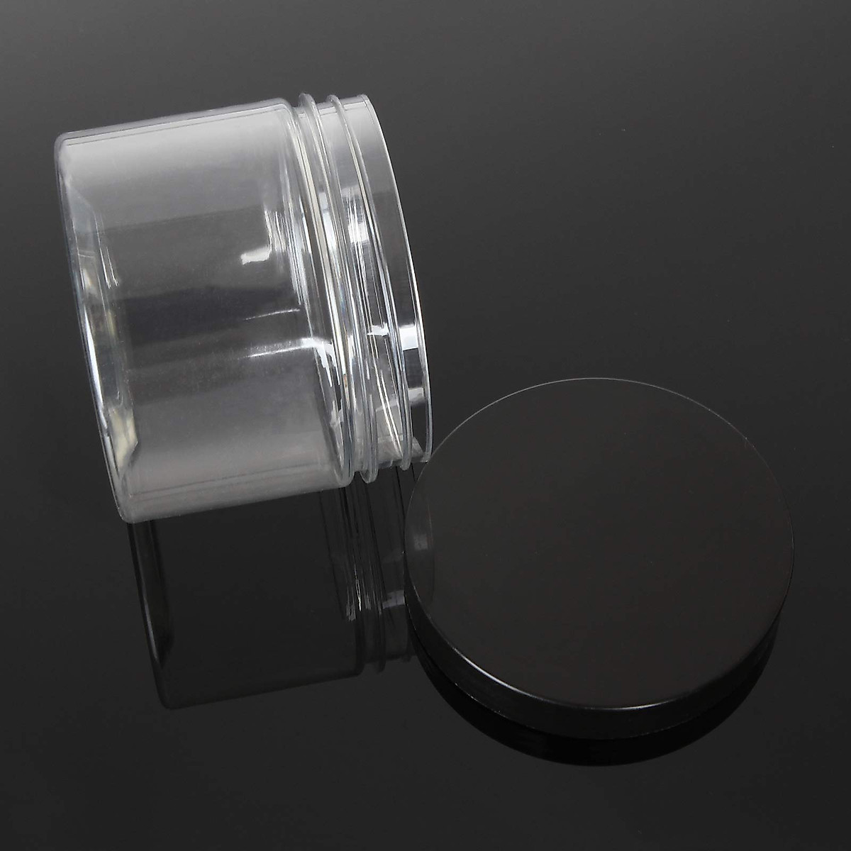 ABuff 18 Pack 10oz Empty Slime Containers, Large Plastic Slime Jars Clear Slime Storage Containers with Lids, Food-Grade Plastic