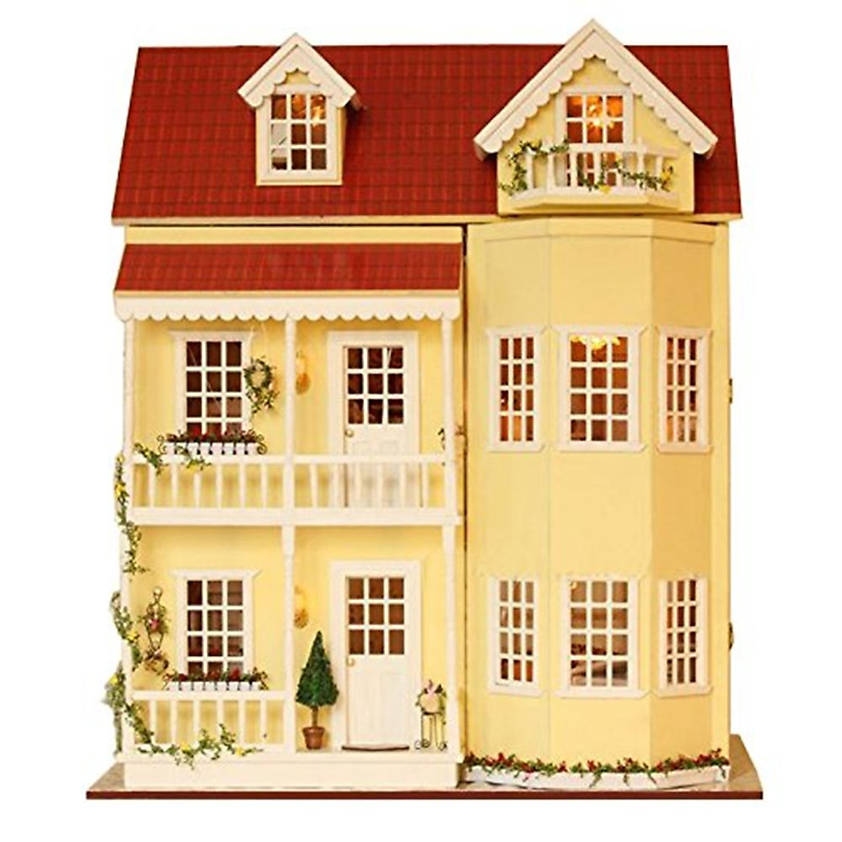 Flever Dollhouse Miniature DIY House Kit Creative Room with Furniture for Romantic Valentine's Gift (Be Enduring As The Universe)
