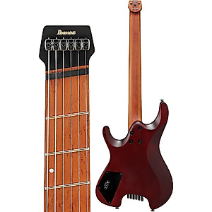 Ibanez QX54QM Q Standard Headless Electric Guitar, Blue Sphere Burst Flat w/Gig Bag