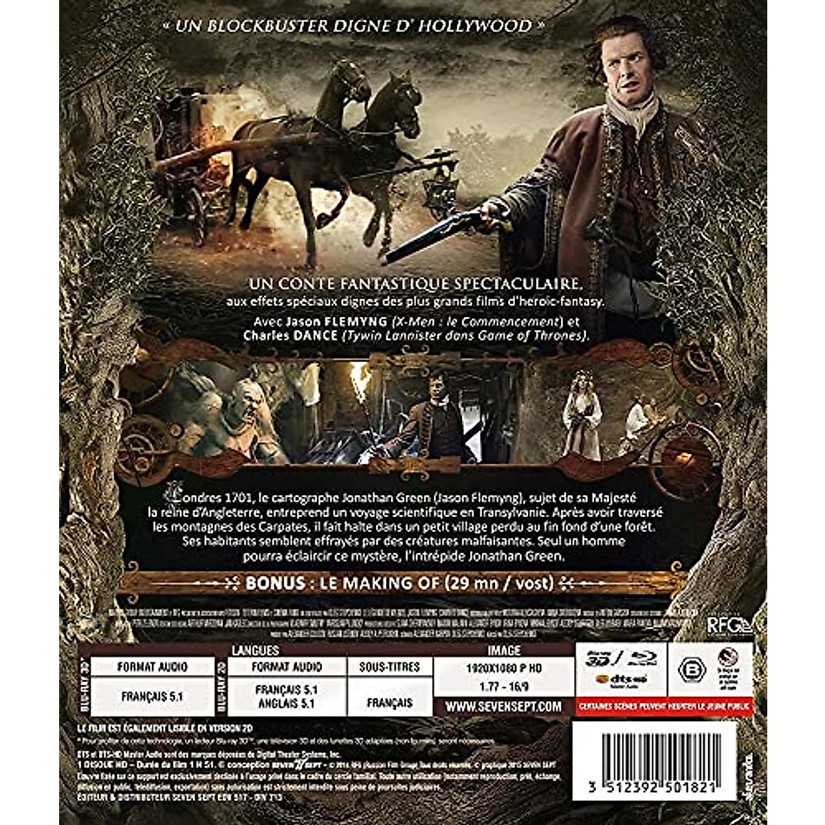 Viy (2014) ( Forbidden Empire (Viy: Spirit of Evil) ) (3D & 2D) [ NON-USA FORMAT, Blu-Ray, Reg.B Import - France ]