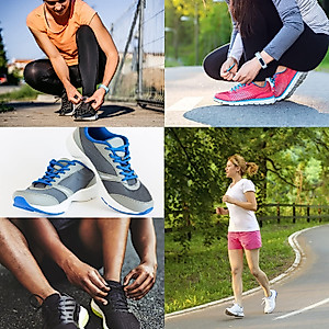 Puzeam 2 Pairs Oval Athletic Shoelaces 30 Colors 1/4" Half Round Shoe Laces for Sneakers - Hot Pink 120