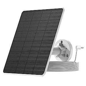 Solar Panel Charger for Ring Camera, 5W Solar Panel Compatible with Ring Spotlight Camera Battery and Stick Up Cam Battery, Adjustable Mounting Bracket, IP65 Waterproof(Pack of 2)