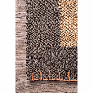 nuLOOM Cameron Hand Woven Jute Area Rug, 6' x 9', Natural