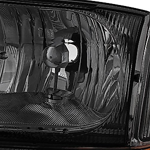 AKKON - For Ford F250/350/450/550 Superduty Smoked Headlights w/Signal Lamps + Black Smoke Tail Lights Combo