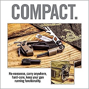 Real Avid Gun Multi Tool CORE: Tactical Rifle Tool & EDC Tools, Gun Accessories & Utility Tool Kit for Gun Maintenance, Includes Carbon Removal Tool & Front Sight Adjuster