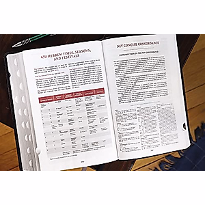 NIV, Thompson Chain-Reference Bible, Large Print, European Bonded Leather, Black, Thumb Indexed, Red Letter, Comfort Print