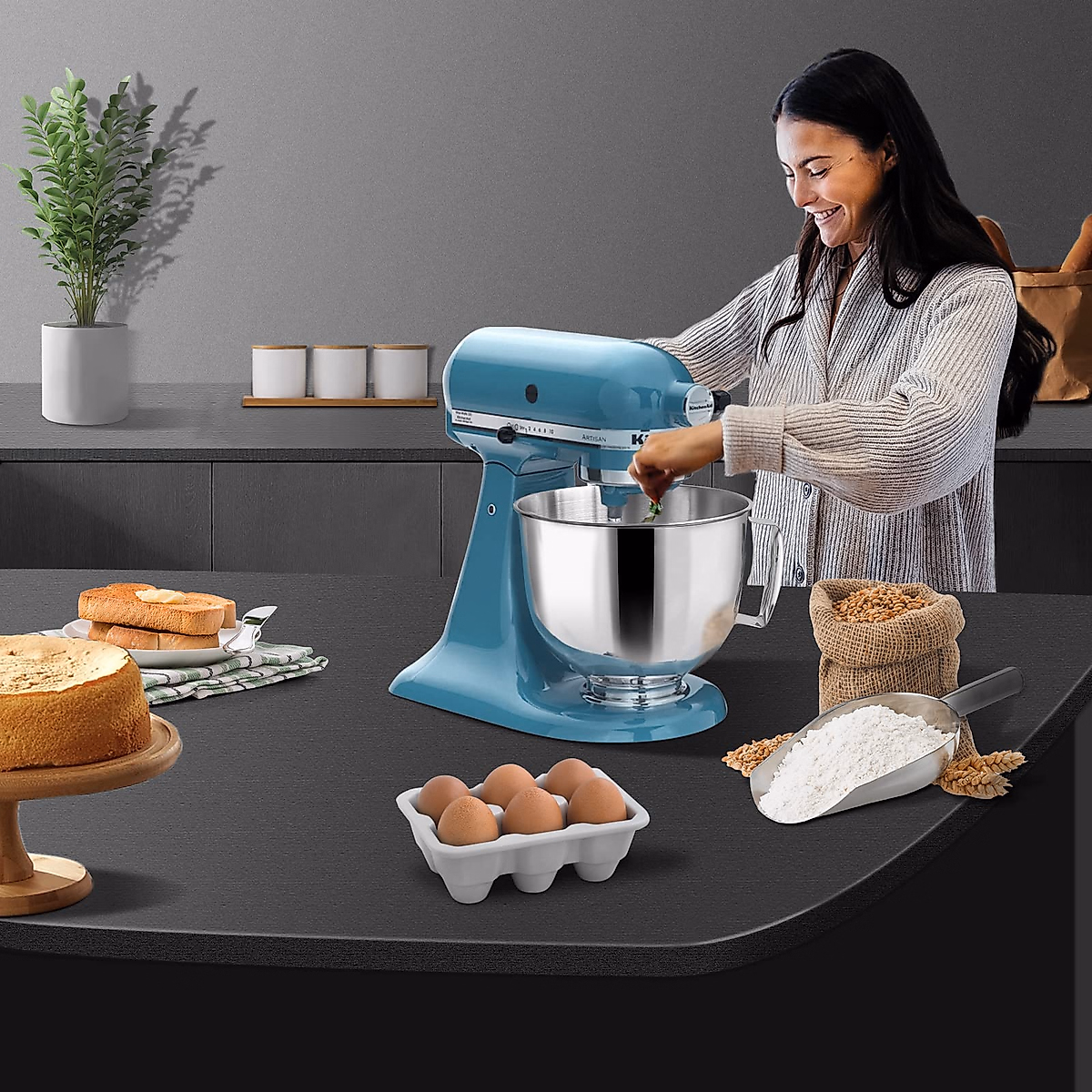 Kltchonald Stainless Steel Bowl,5 QT,Silver,Polished,Compatible with Kitchenaid Artisan&Classic Series,1 Pcs Kit