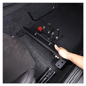 RUNAUP Alloy Fire Holder Adjustable Extinguisher Mount Holder Compatible for Toyota GR Compatible for Supra MK5 A90 2019-23 Installation Under The Passenger Seat