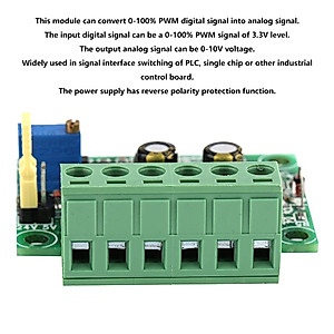 3.3V PWM to 0 to10V Voltage Converter Metal Converter Module D/A Digital Analog PLC Module Frequency to Voltage Converter Module