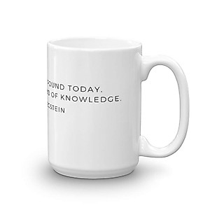 Knowledge Frankie Quote. 15 Oz Ceramic Glossy Mugs Gift For Coffee Lover Unique Coffee Mug, Coffee Cup. 15 Oz Fine Ceramic Mug With Flawless Glaze Finish