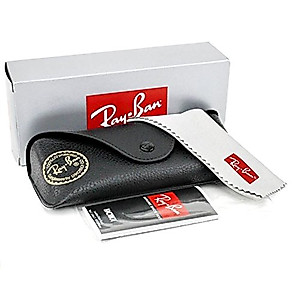 Ray-Ban RB3183 004/82 63M Gunmetal/Grey Mirror Silver Gradient Polarized Rectangular Sunglasses For Men+ BUNDLE with Designer iWear Eyewear Kit
